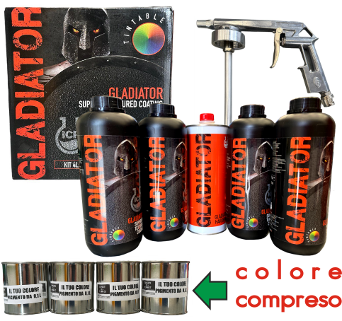 Kit da 4 Gladiator + Pistola Base + Colore